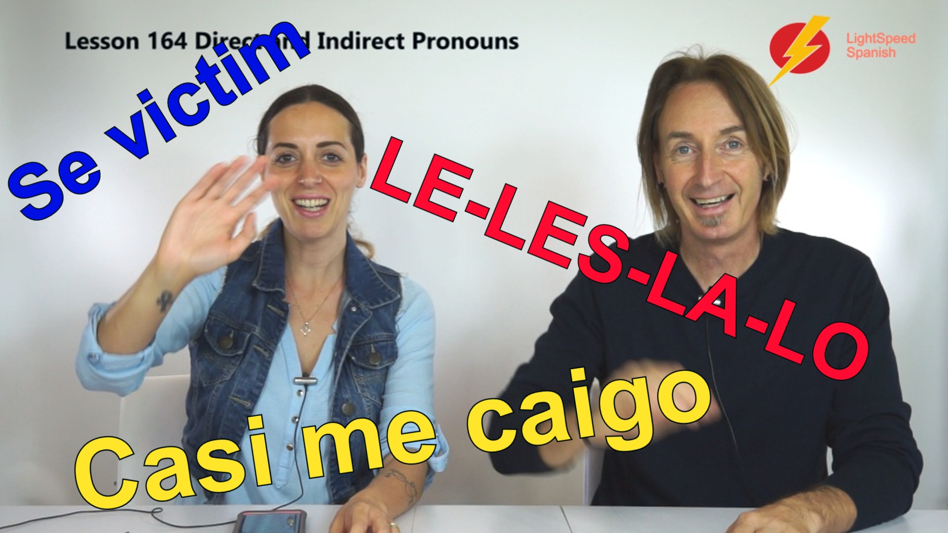 164 TEST YOUR SPANISH Pronouns and using CASI with present LightSpeed ...