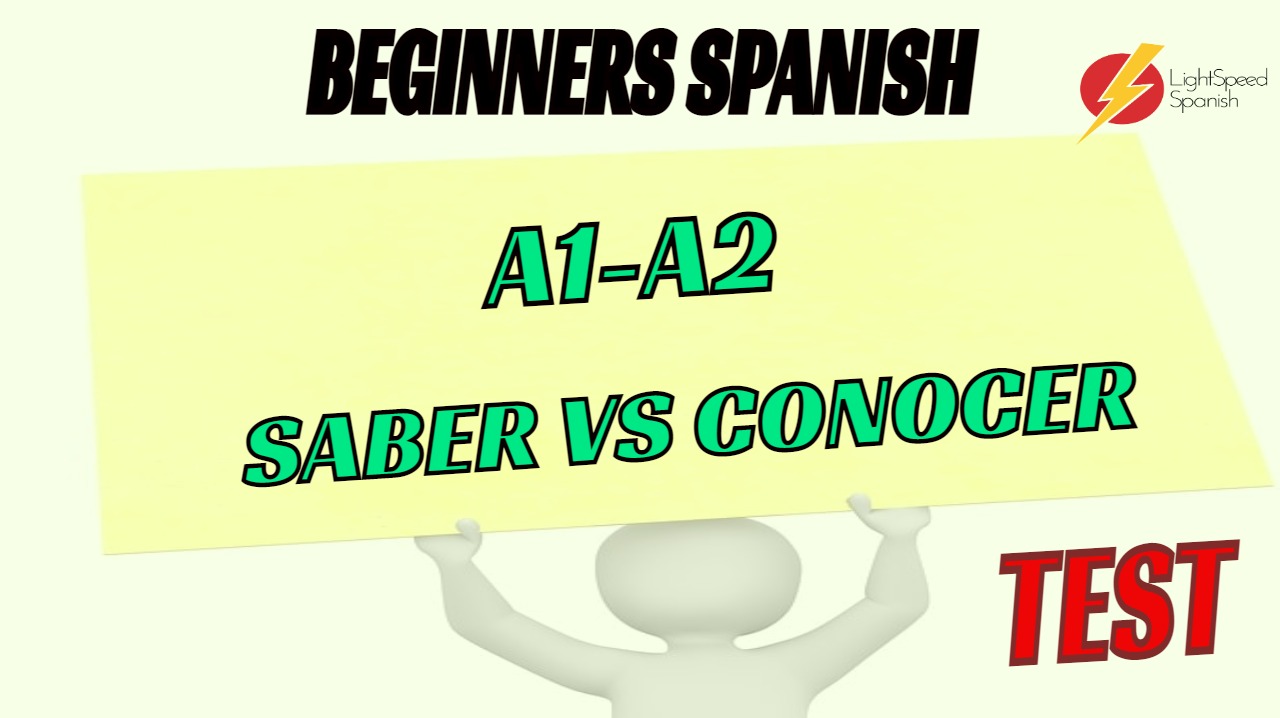 67 Beginners Saber Conocer TEST A1-A2 - Lightspeed Spanish